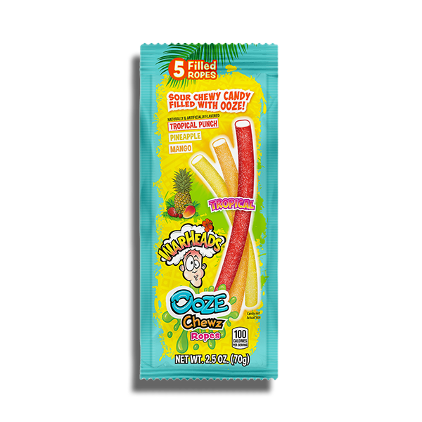 Warheads Tropical Ooze Chewz Ropes Exoticers