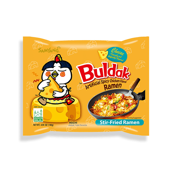 Buldak Spicy Chicken Cheese Ramen Noodles | Exoticers
