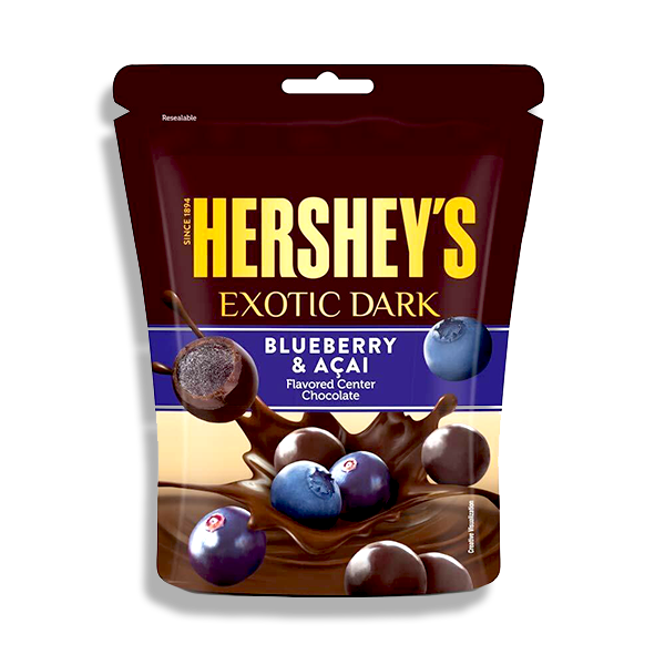 Hershey's Exotic Dark Blueberry & Acai | Exoticers