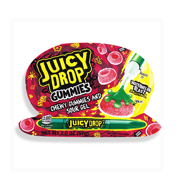 Juicy Drop Gummies With Sour Gel Pen | Exoticers