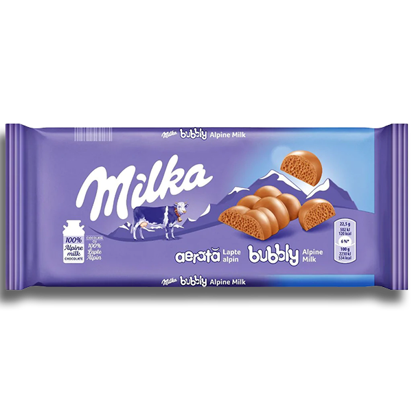 Milka Bubbly Aerated Milk | Exoticers