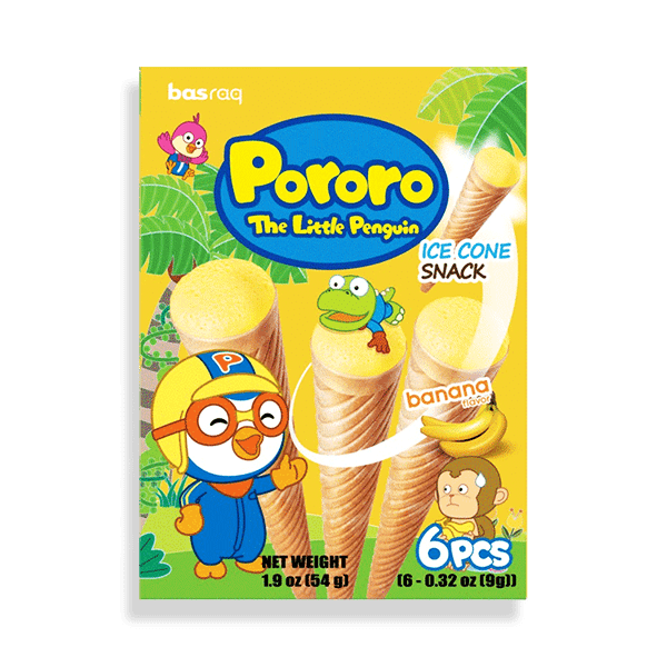 Pororo Ice Cone Snack Banana Flavor (Korea) | Exoticers