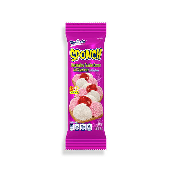 Sponch Marshmallow Cookies Coconut & Strawberry | Exoticers
