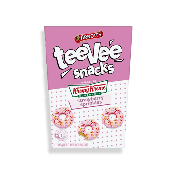 TeeVee Snacks Krispy Kreme Strawberry & Sprinkles | Exoticers